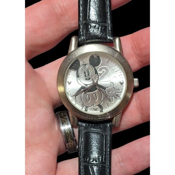 Disney | Accessories | Vintage Disney World Silver Mickey Watch | Poshmark